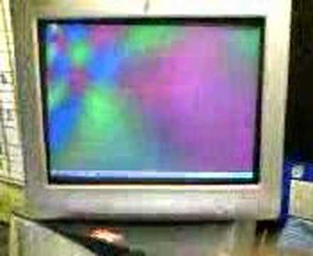 CRT Monitor meets Hi-Power Magnet - YouTube