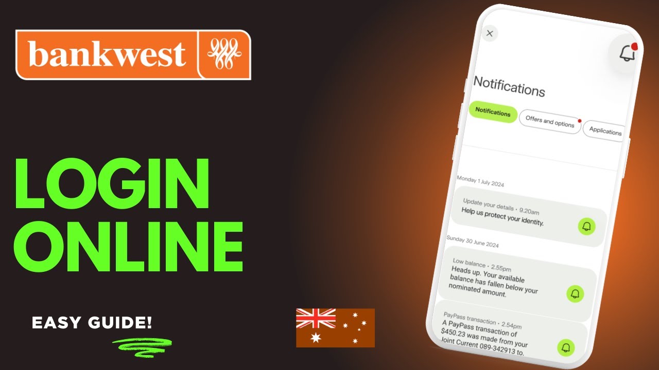 How To Login To Bankwest Online Banking - Australia ! - YouTube