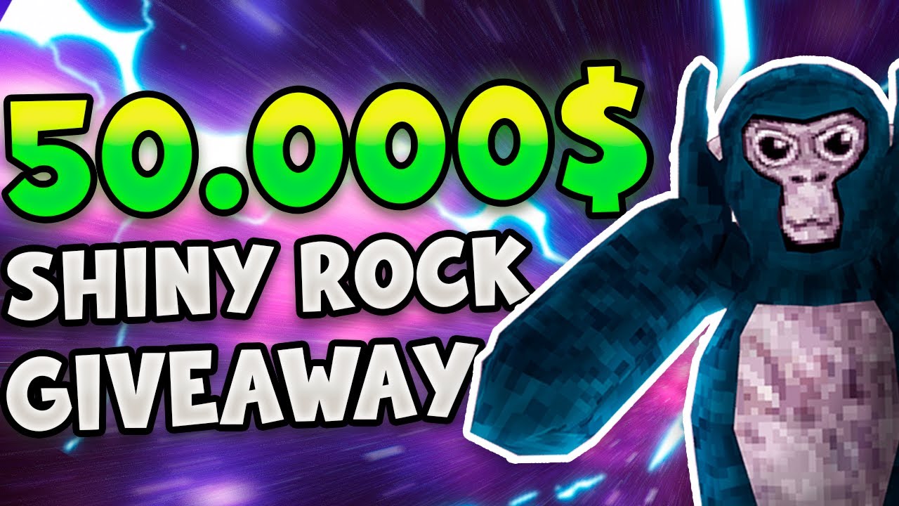 50,000$ Shiny Rock GIVEAWAY - Gorilla Tag VR - YouTube