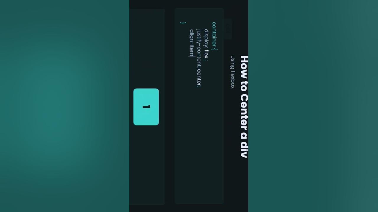 How Center A Div Using Flex Css Webdesign Html Webdevelopment Webpage Htmlcss Box In Css 