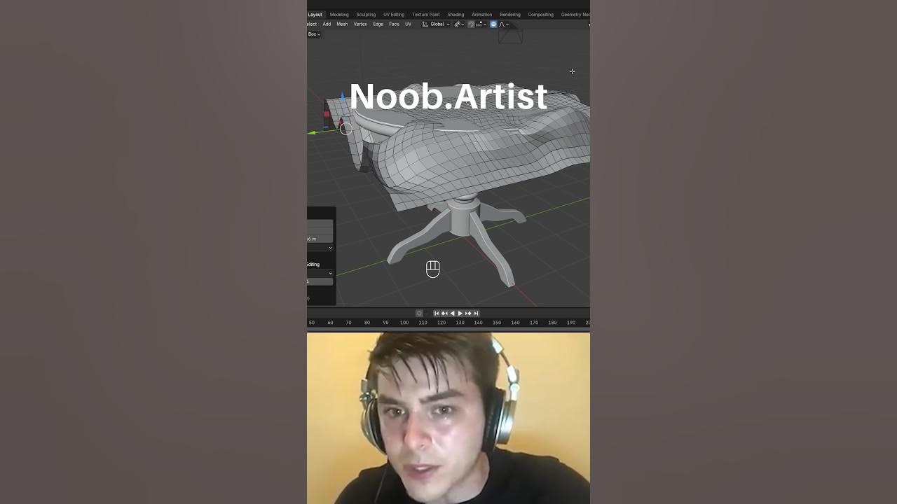 Noob vs Pro artist: creating table cloth #blendertutorial #blender #blendercommunity #blender3d ...