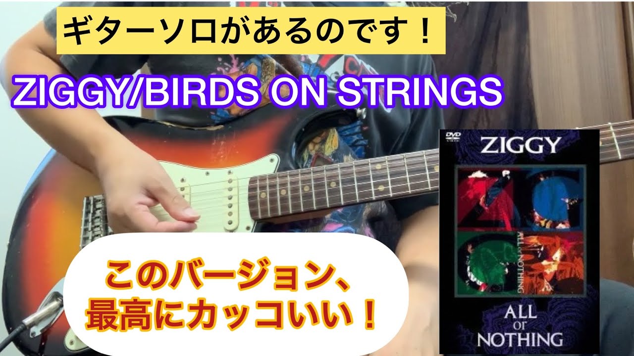 ZIGGY/BIRDS ON STRINGS ライブバージョン ギターソロ 弾いてみた - YouTube