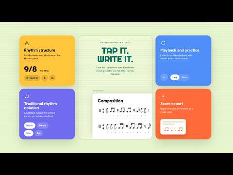 Meet Ritmik: Write, Play & Practice Rhythms