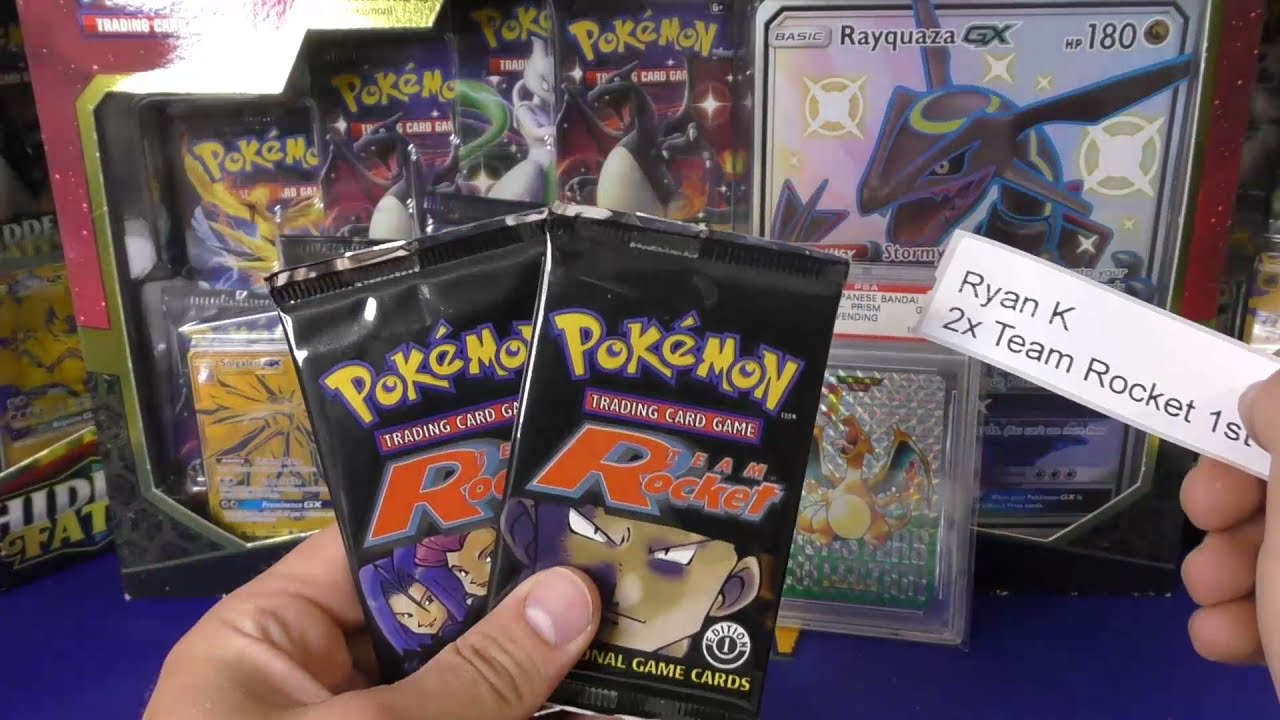 Opening Team Rocket + Neo Revelation 1st Edition Pokemon Packs ...