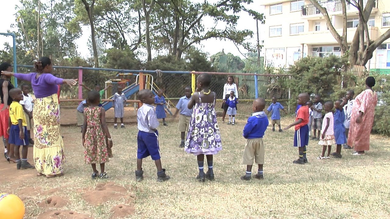 Deaf preschool children learning sign through physical activity - YouTube