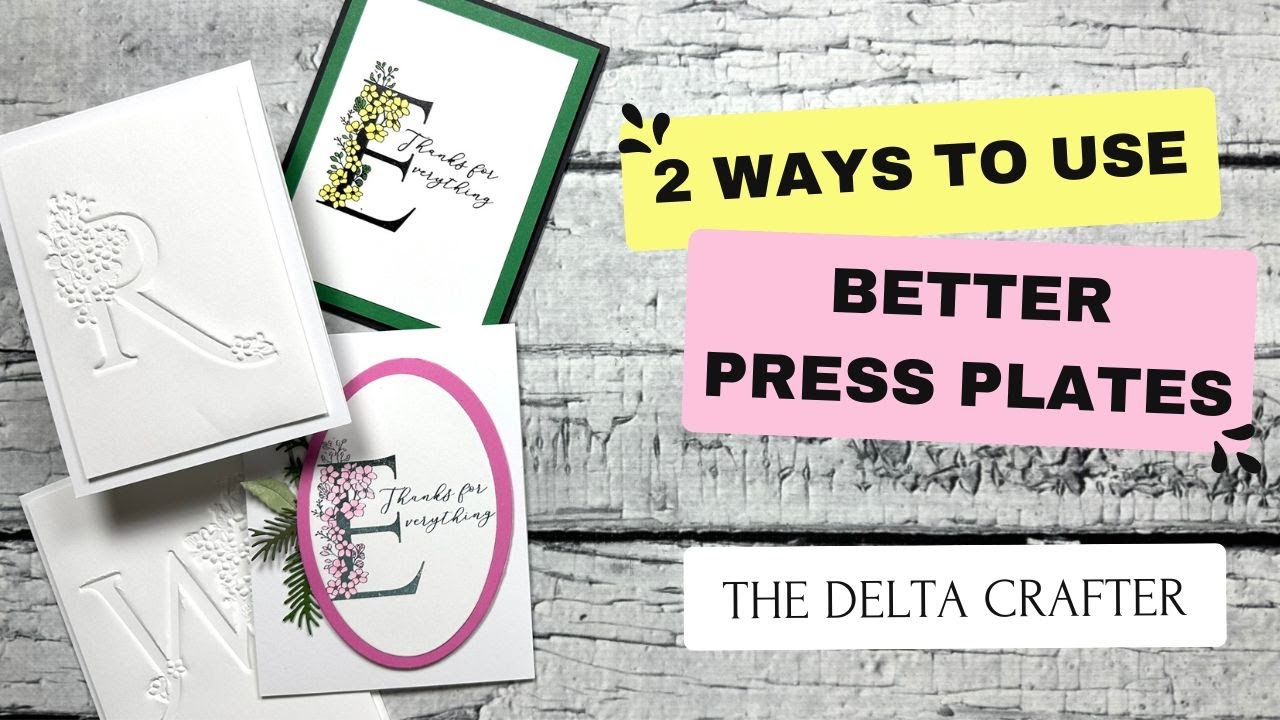 2 Ways To Use Better Press Plates | Spellbinders - YouTube