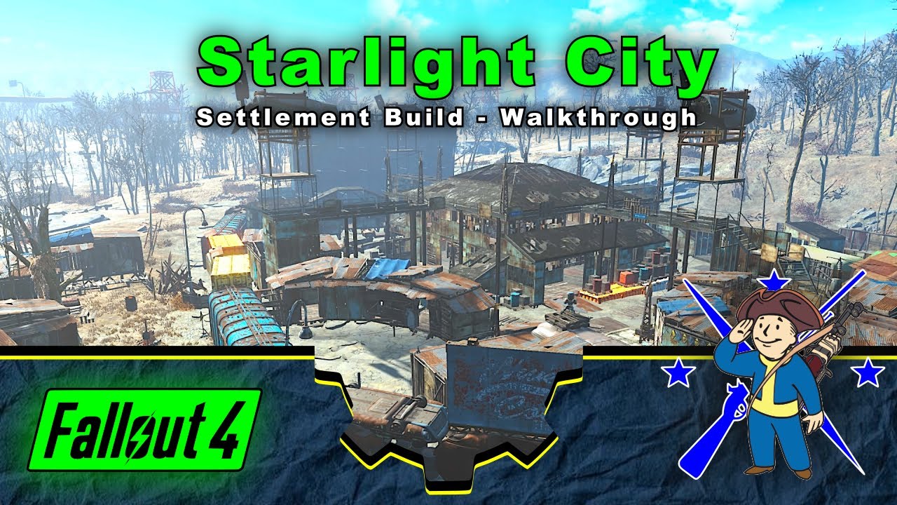 Fallout 4 | Starlight Drive In - MY BIGGEST BUILD YET! - YouTube