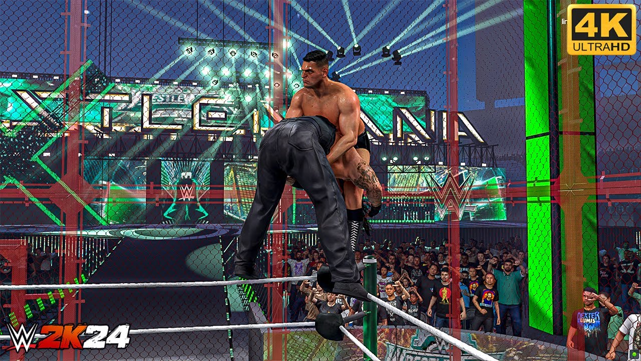 WWE 2K24 - Gunther vs. The Undertaker - Hell in a Cell Match at ...