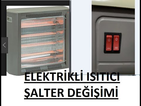 Elektrikli soba şalter değişimi, ucuz ve kolay değişim.