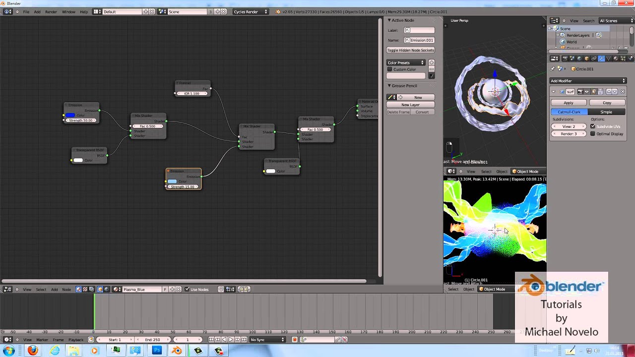 Blender Tutorial Plasma Wellen in Cycles - YouTube
