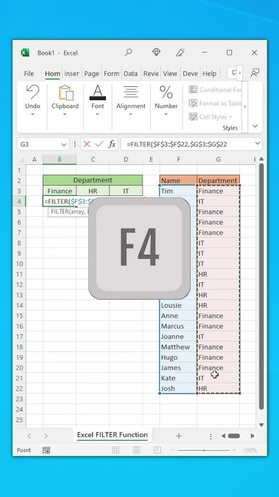 Filter Data Dynamically With The Excel Filter Function How To Tutorial Youtube