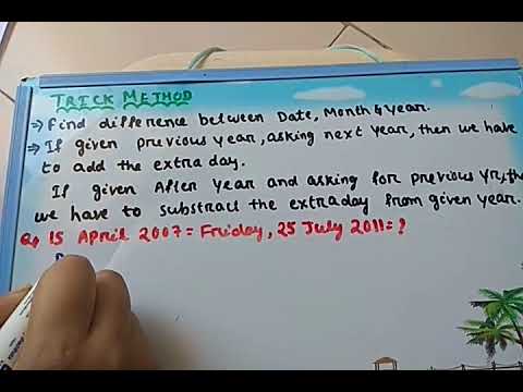 Learn Odd days Double date Examples Part 1 - YouTube