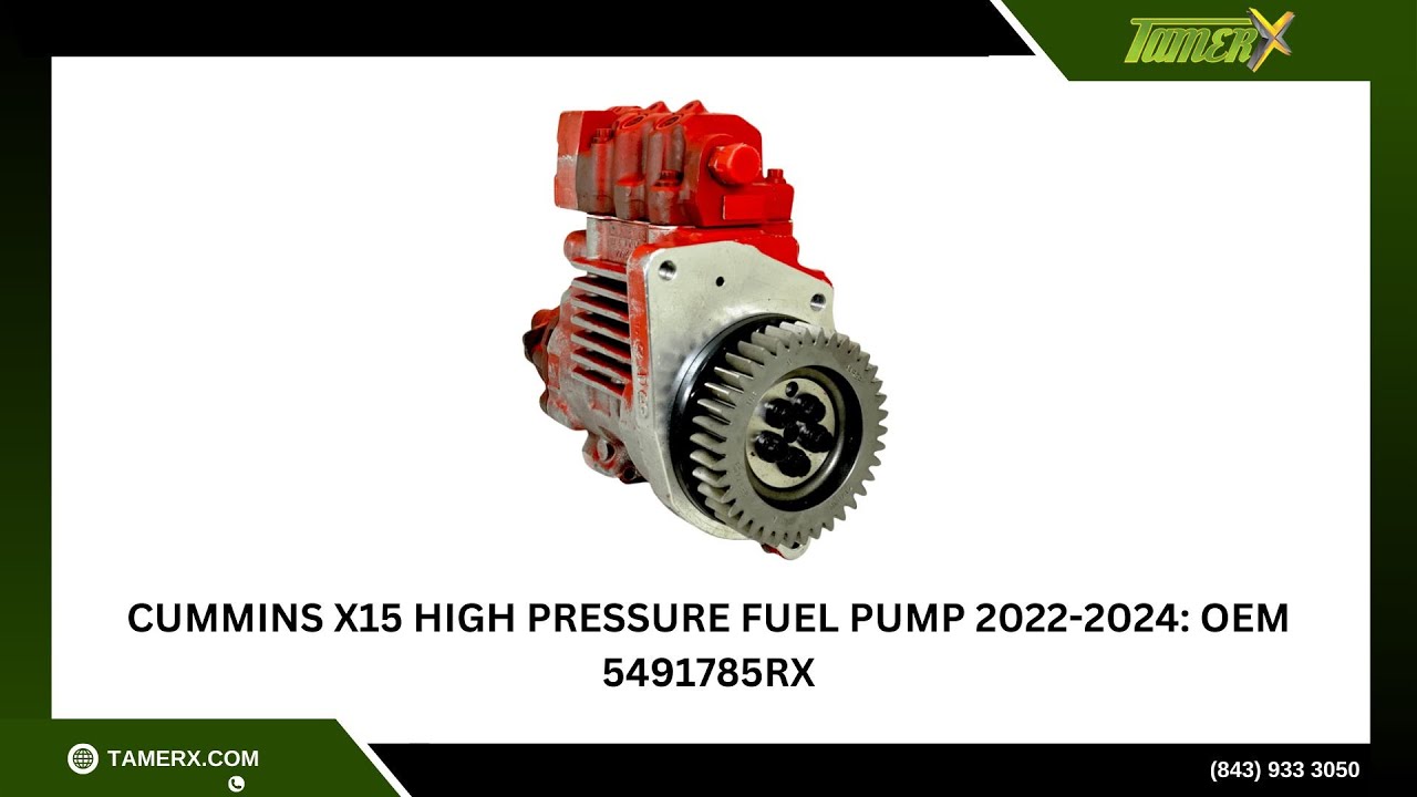 Cummins X15 High Pressure Fuel Pump 2022-2024: OEM 5491785RX - YouTube