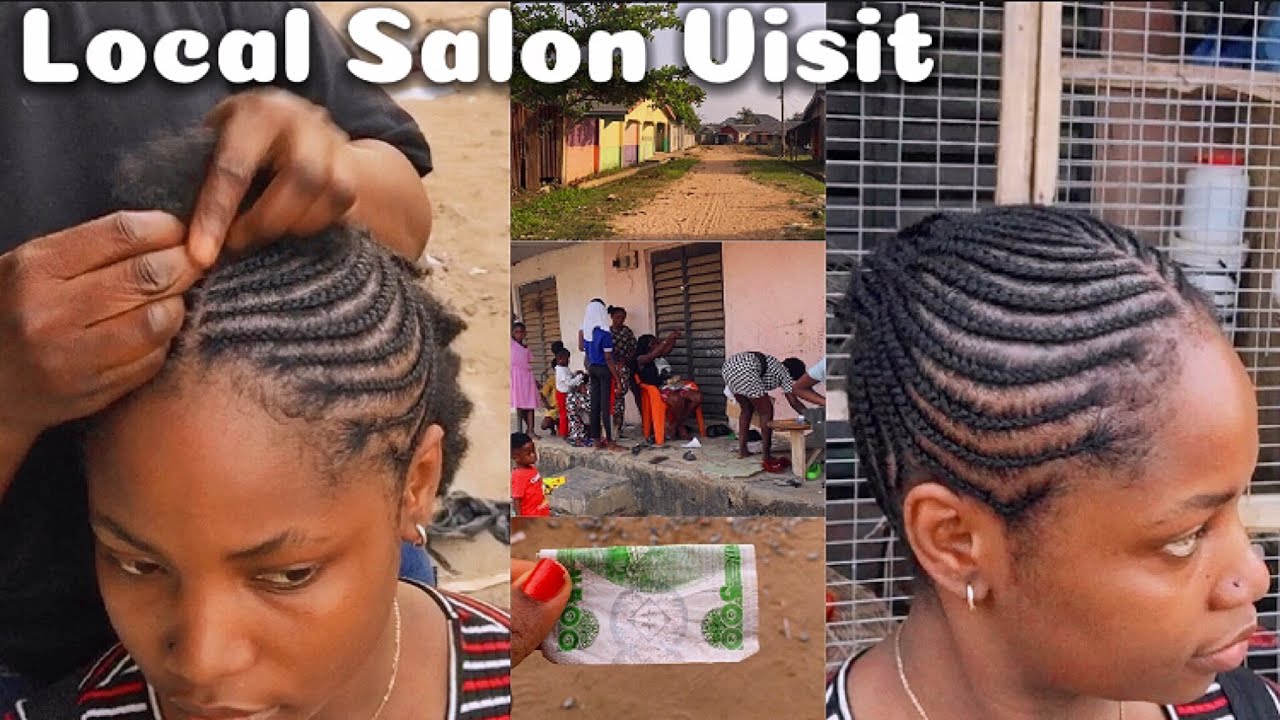 Local Salon Visit - (getting a SIMPLE PROTECTIVE STYLE for my short ...