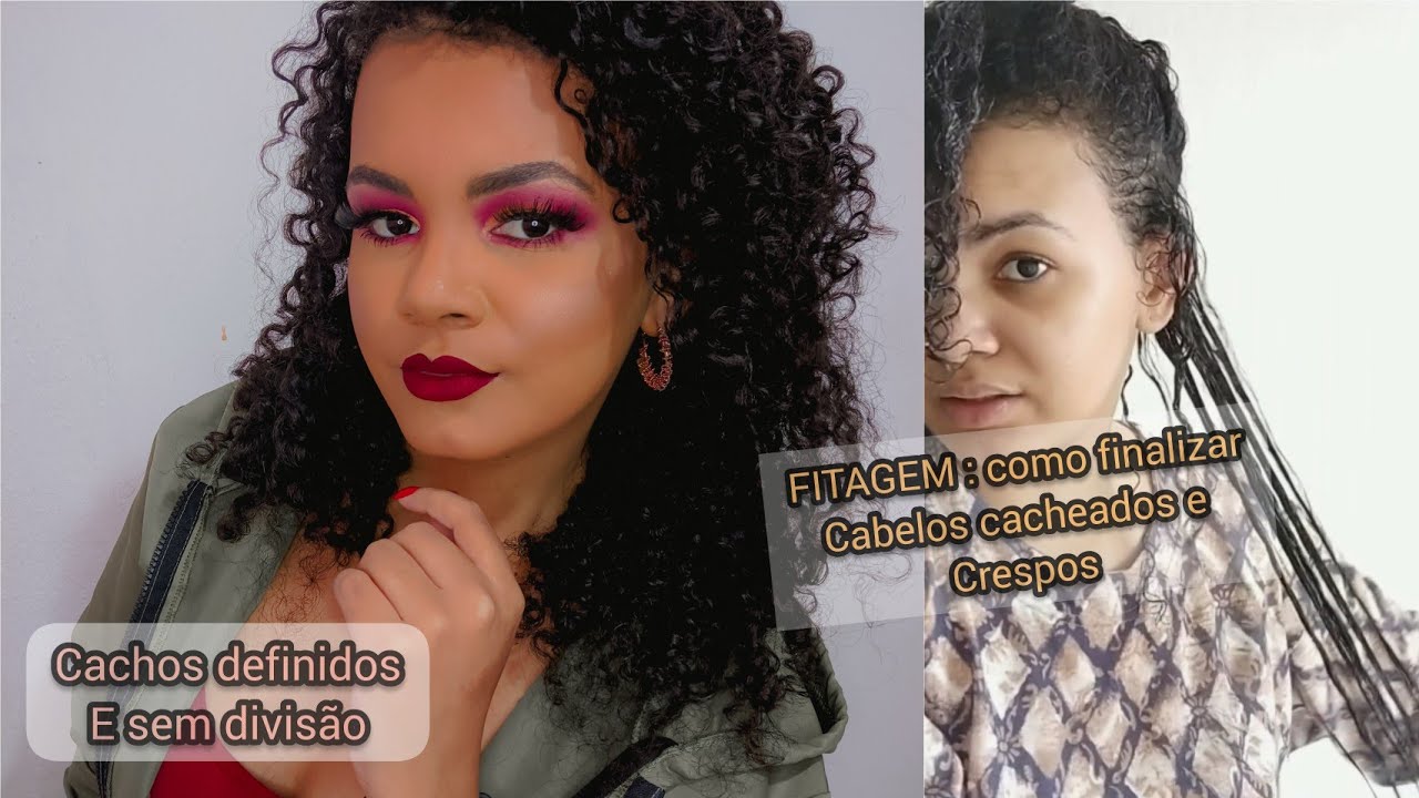 FITAGEM : como finalizar cabelos cacheados e crespos | cachos definidos ...