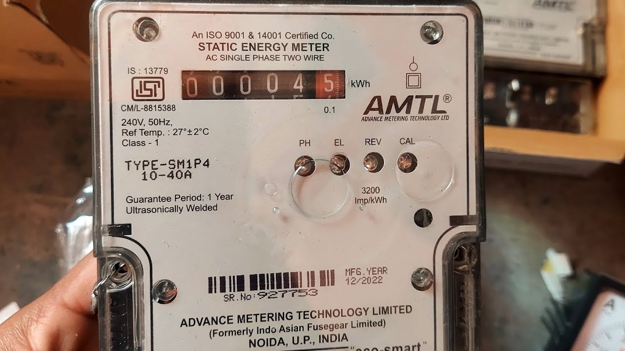 Electronic energy meter # energy meter connection# फूल जानकारी # यूनिट ...