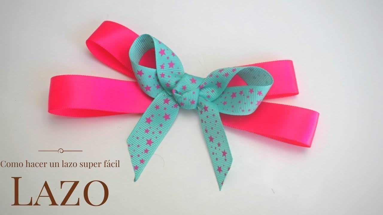 como hacer un lazo Doble paso a paso.♥ | Margari - YouTube