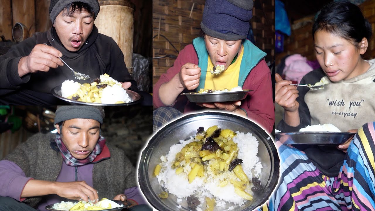 Buff & potato mix curry rice by Manjita for somu & friends - YouTube