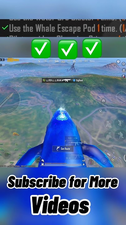 Use the whale escape pod 1 time Achievement #pubgmobile #bgmi #shorts - YouTube