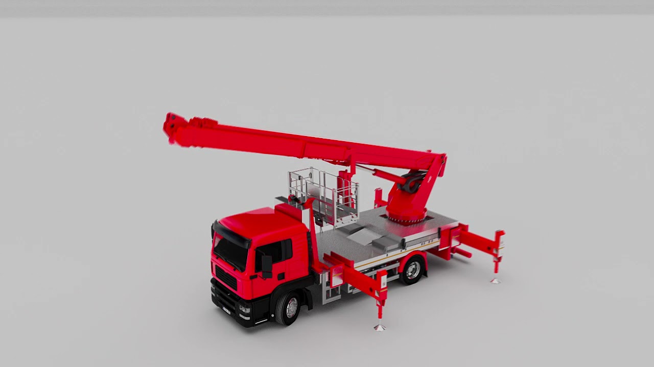 Truck Palfinger 480 Man TGA - YouTube