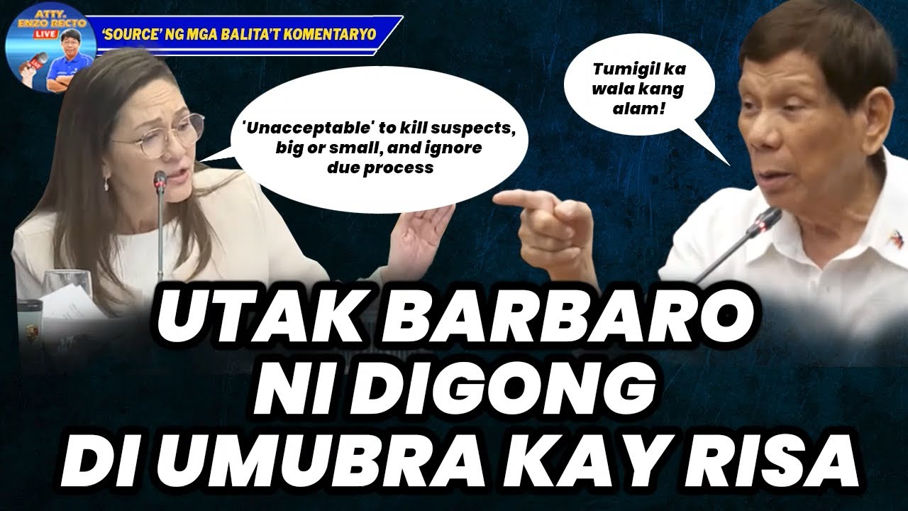 UTAK BARBARO NI DIGONG DI UMUBRA KAY RISA - YouTube UTAK BARBARO NI DIGONG DI UMUBRA KAY RISA - YouTube
