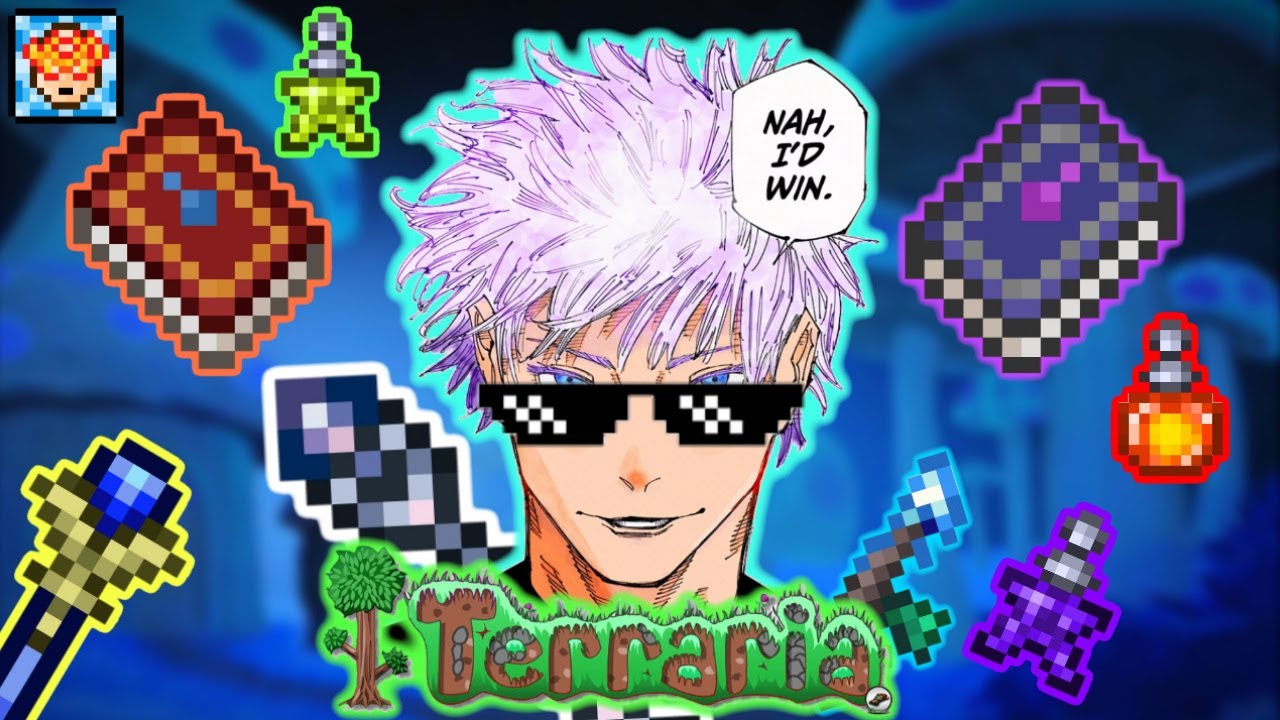 ME PASO TERRARIA 🌳 SIENDO SATORU GOJO 👁🌀♾️ PERO PERUANO 🇵🇪 - YouTube