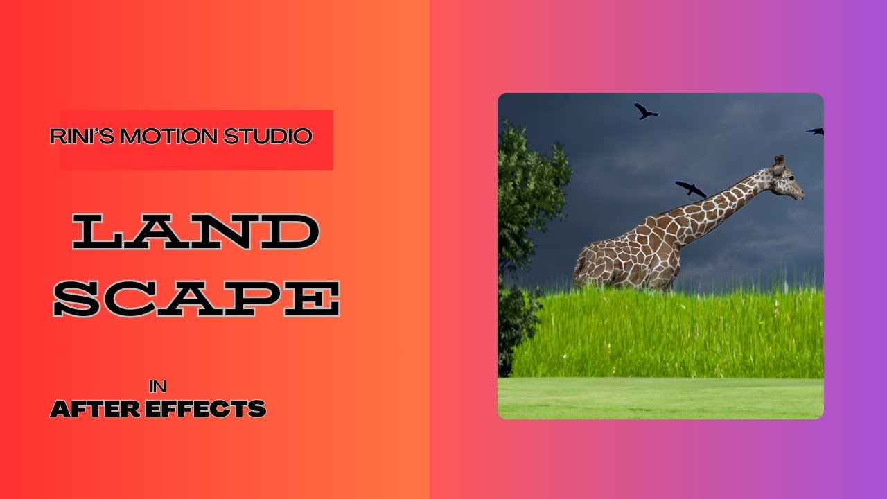 Landscape Animation in After Effects | Rini's Motion Studio - YouTube