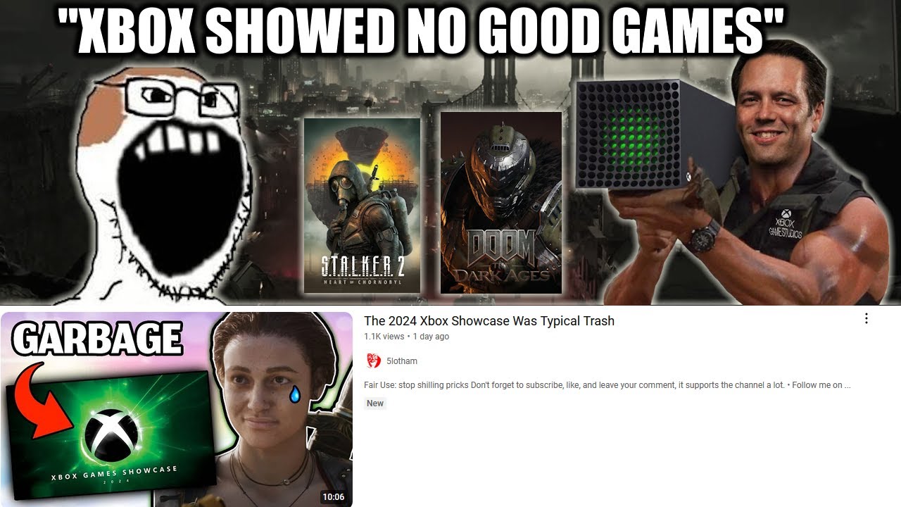 "The Xbox Showcase had No Good Games!" ..according to hipster ...