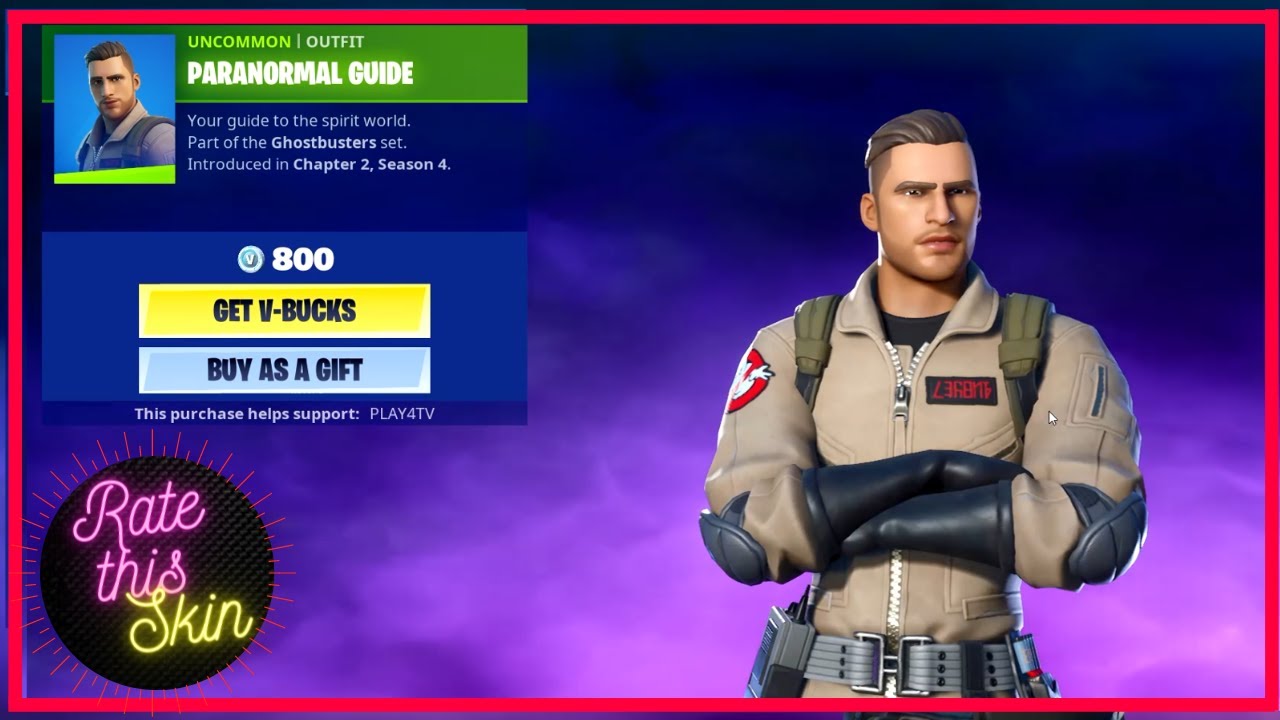 PARANORMAL GUIDE SKIN [UNCOMMON] OUTFIT FORTNITE - YouTube