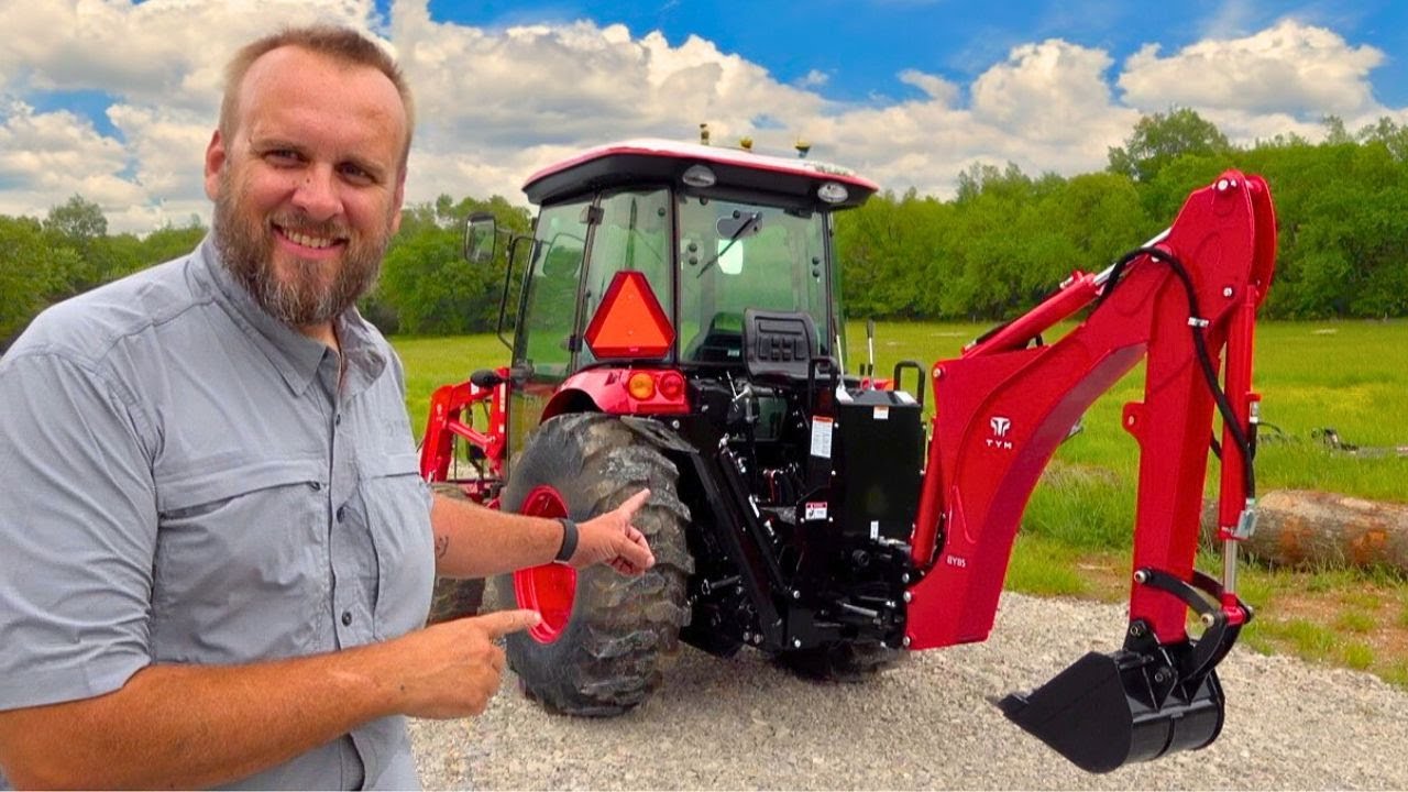 TYM 574 Backhoe - Removal, Installation, and Operation - YouTube