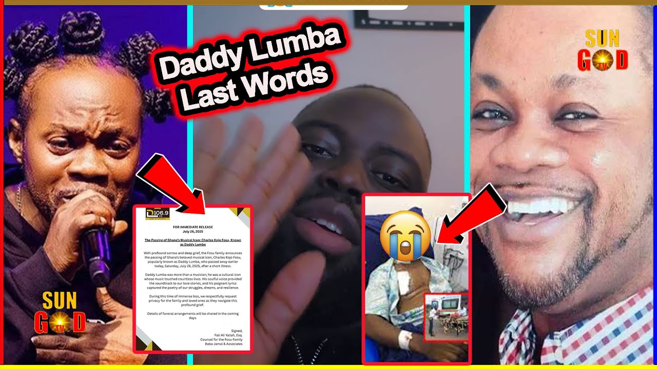 Daddy Lumba Last Words At The Hospital, See How Fan Paid Tribute In ...