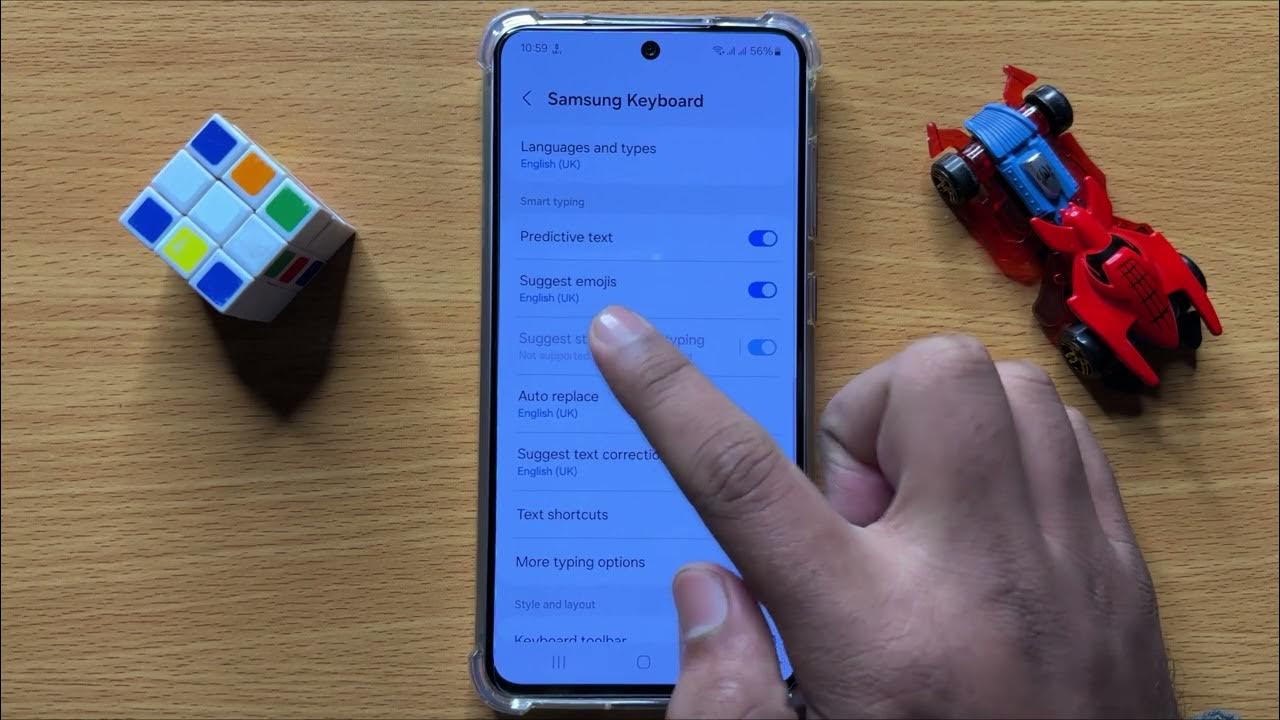 How to Enable/Disable Keyboard Suggest Emojis Samsung Galaxy S24 - YouTube