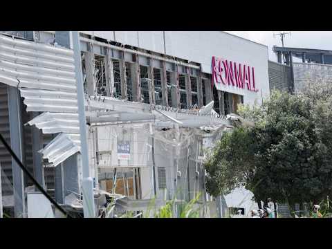 Emergency Crews Search Shopping Mall For Japan Earthquake Survivors