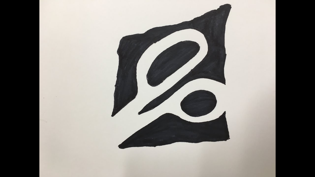 Draw Negative Space with scissors ️ - YouTube