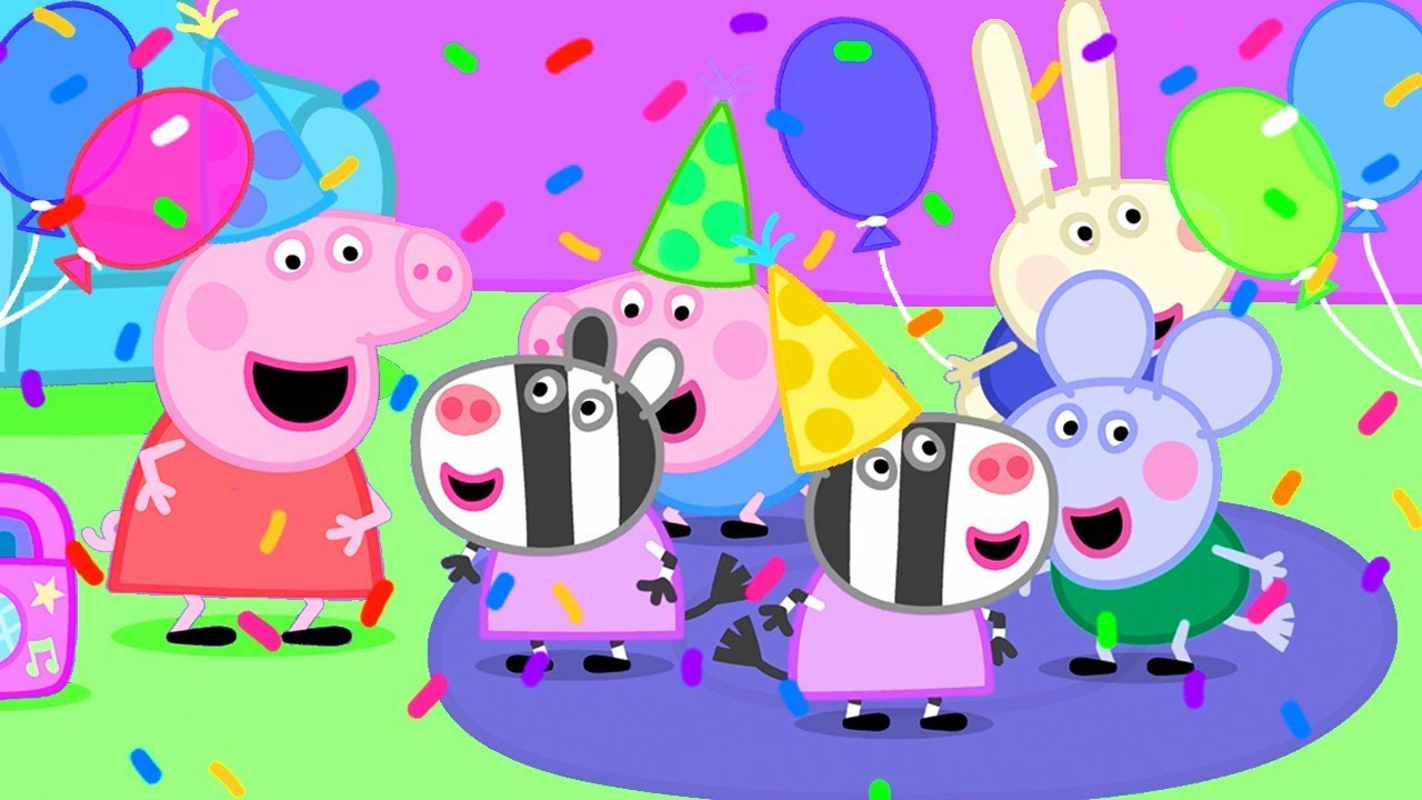 Peppa Pig Teaches Dancing and Musical Statues Game | - YouTube