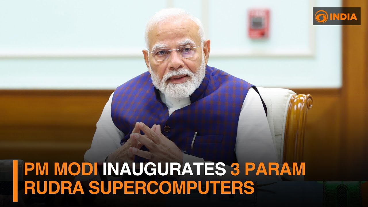 PM Inaugurates 3 Param Rudra Supercomputers || Live - YouTube