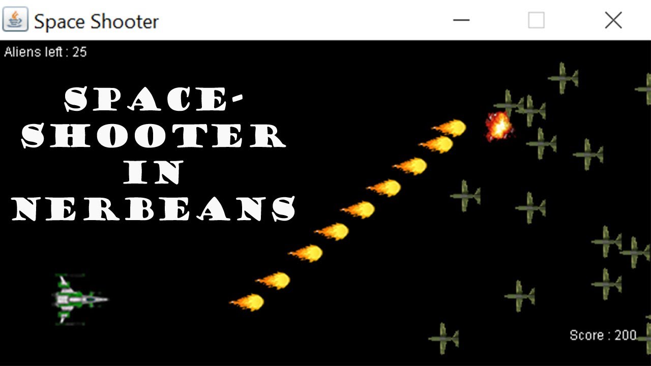 Space Shooter In NetBeans IDE 8.2 - YouTube