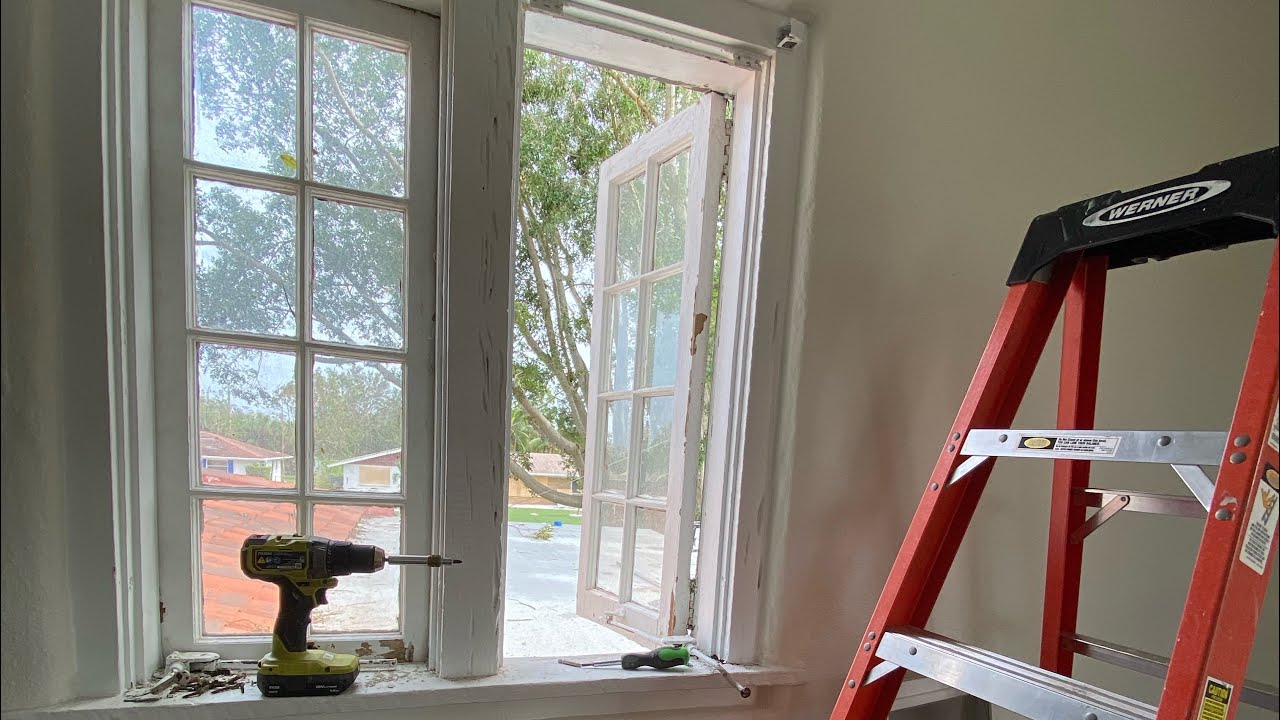 Casement Window Mechanical Makeover Part 1 - YouTube