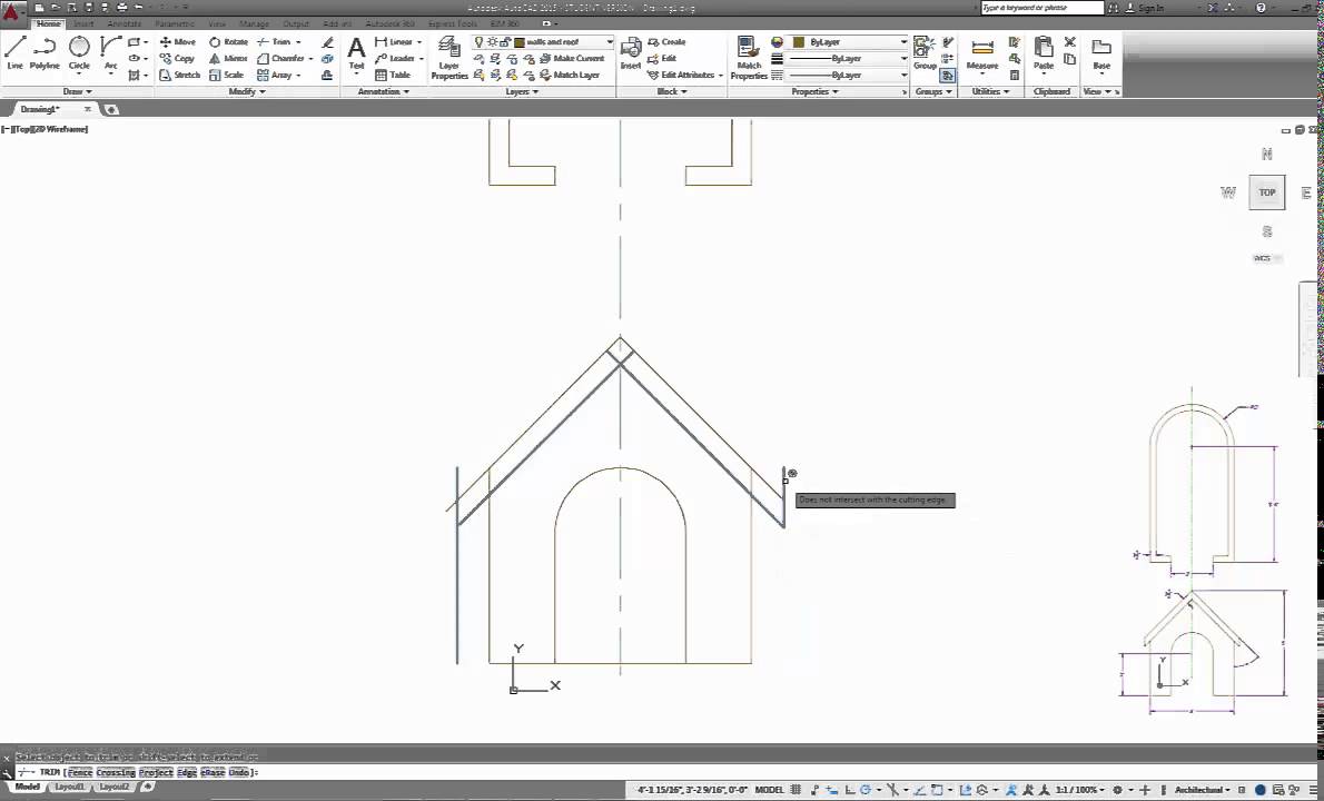 AutoCAD 2015 Basic Modify Commands - YouTube