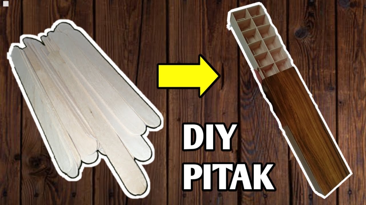 DIY | Popcicle Stick Turns Into 20 hole Pitak | lalagyan ng gagamba ...