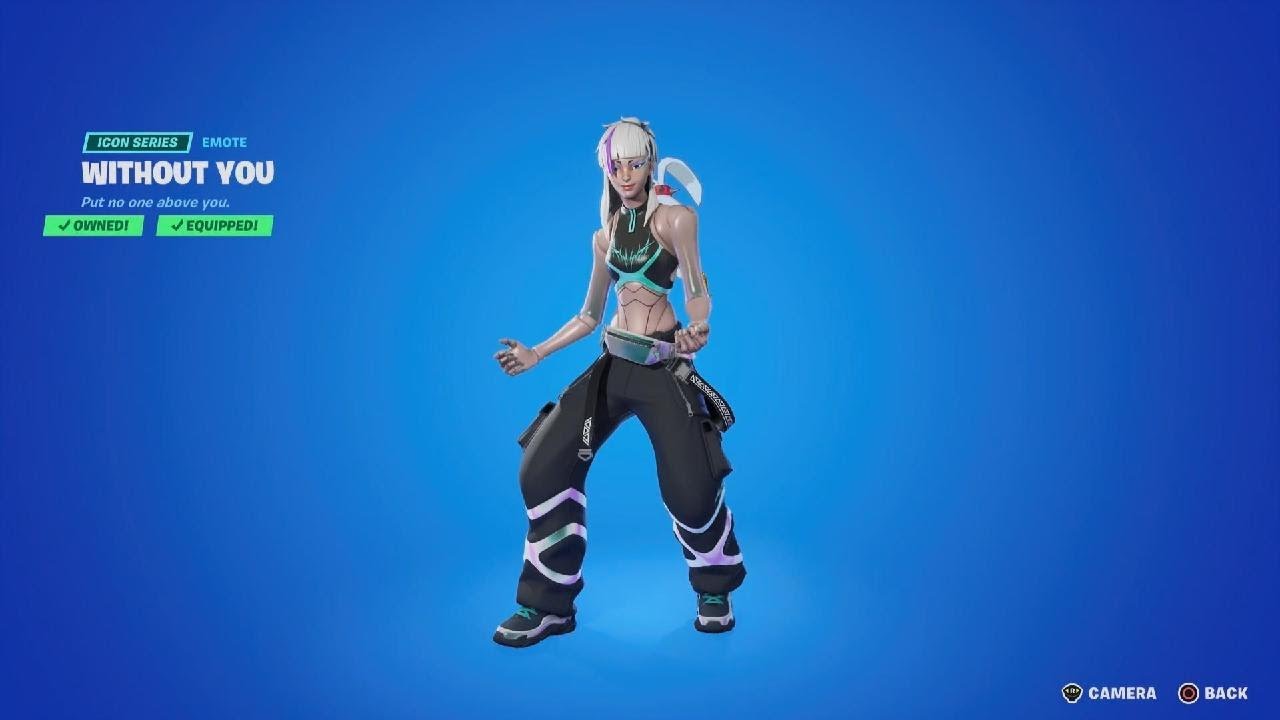 Fortnite emote Dance without You - YouTube