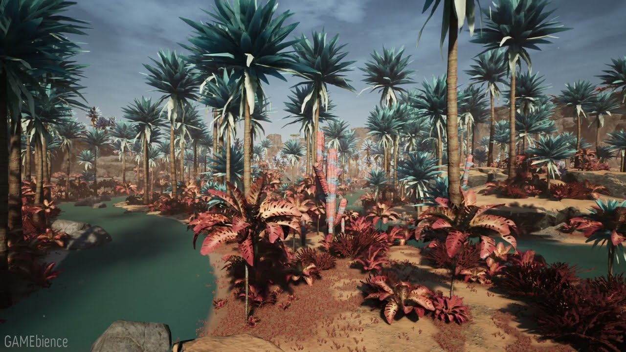 3 Hour - Satisfactory - Blue Trees by Streams Ambience - YouTube