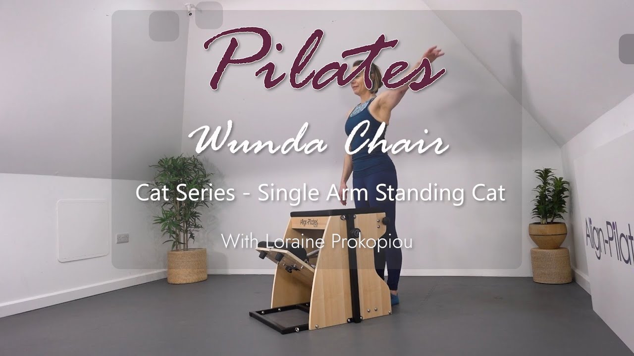 Pilates Wunda Chair Exercise - Cat Series - Kneeling Cat - YouTube