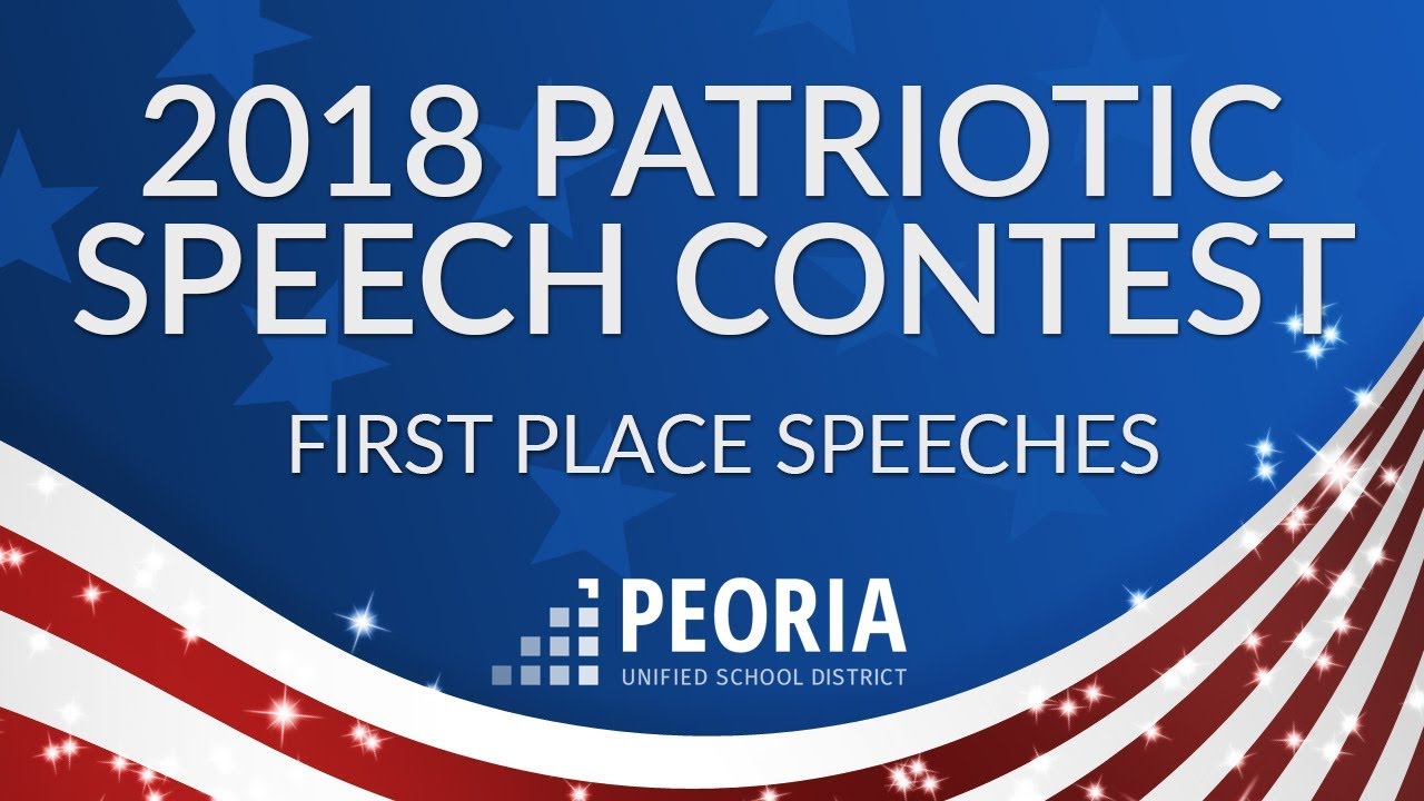 2018 Patriotic Speech Contest: First Place Speeches - YouTube