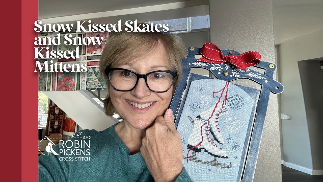 Snow Kissed Skates and Snow Kissed Mittens cross stitch from Robin ...