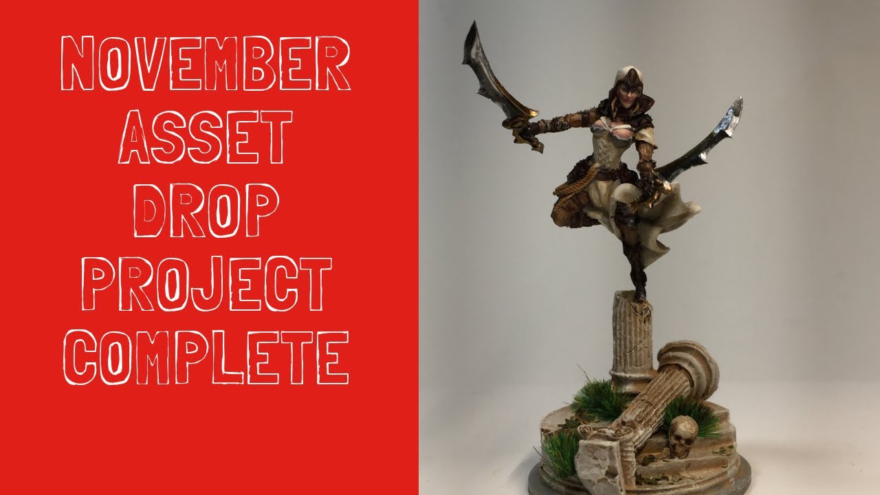 Painting Miniatures Asset Drop project for November 2018 complete - YouTube