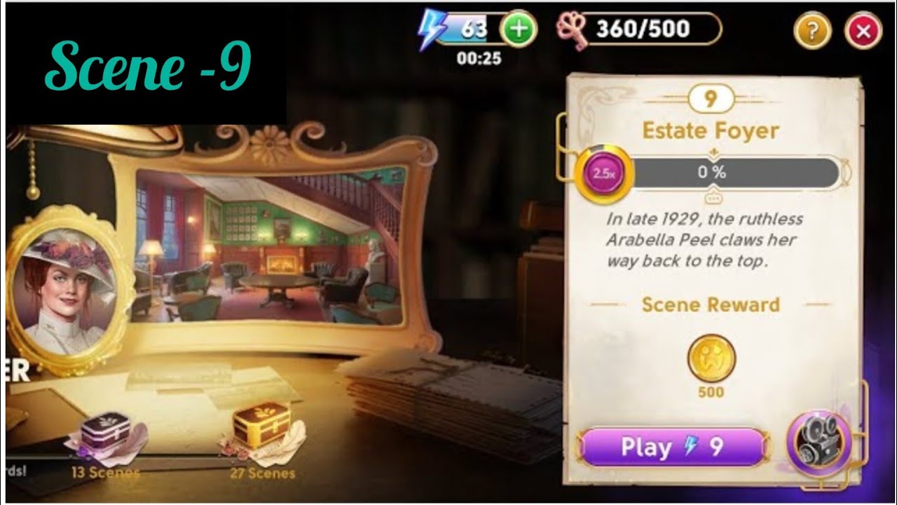 JUNE'S JOURNEY SECRET 9 SCENE 9 4k ESTATE FOYER word mode - YouTube