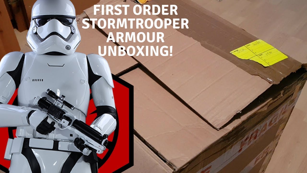 Unboxing First order Stormtrooper armour!! - YouTube