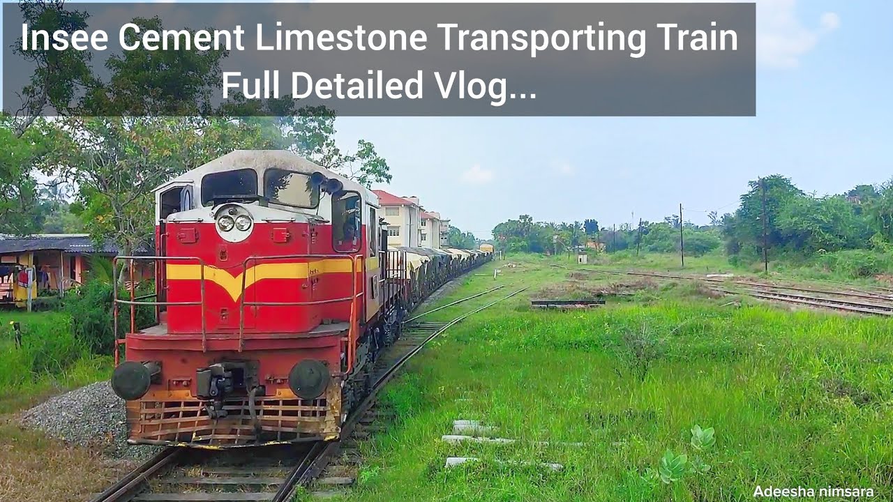Insee Limestone Transporting Train Full Detailed Vlog with SAN & Alco WDM 6 Diesel Locomotives ...