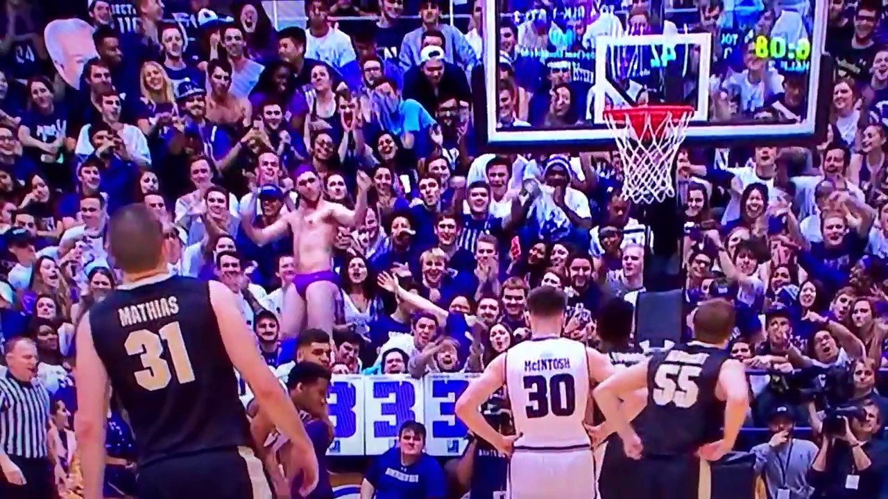 Northwestern fan free throw distraction - YouTube